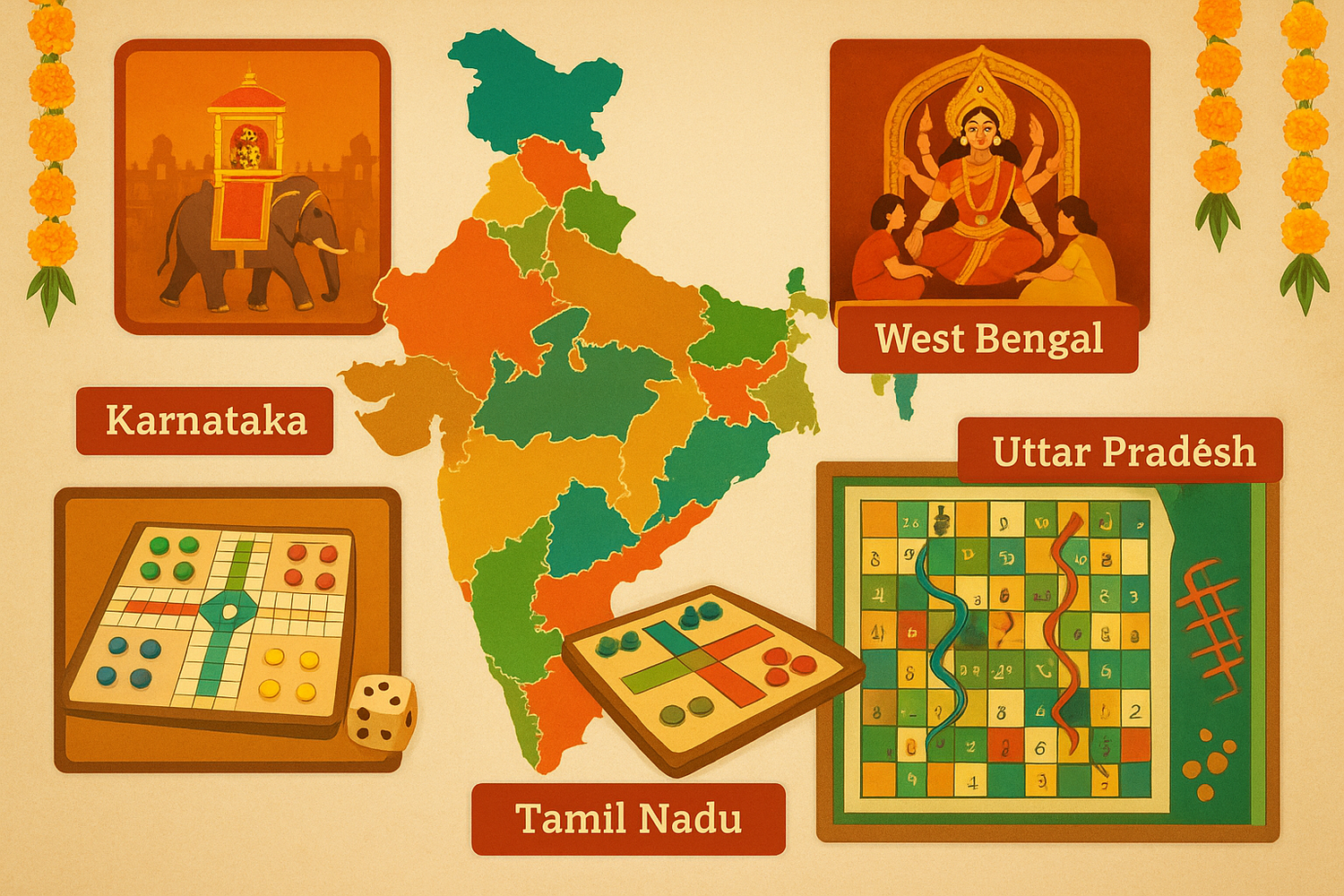 Which States Celebrate Dasara? Indian Board Game Traditions | Roll the Dice