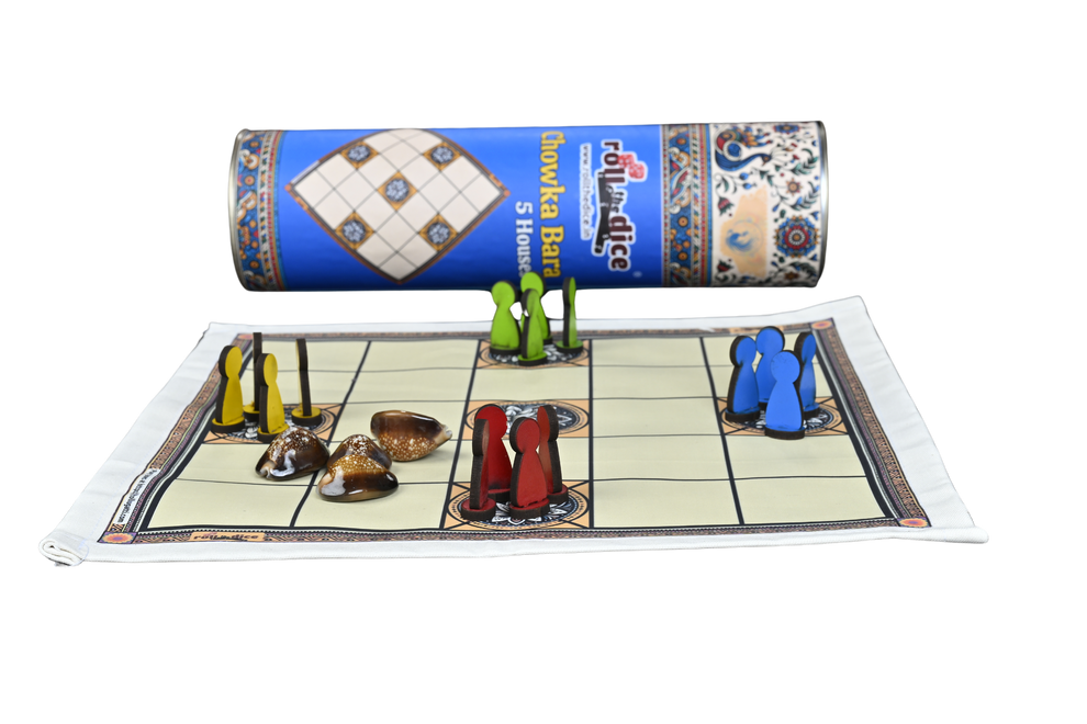 Classic Chowka Bara 5 Houses Traditional Indian Board Game | Cotton Cl ...