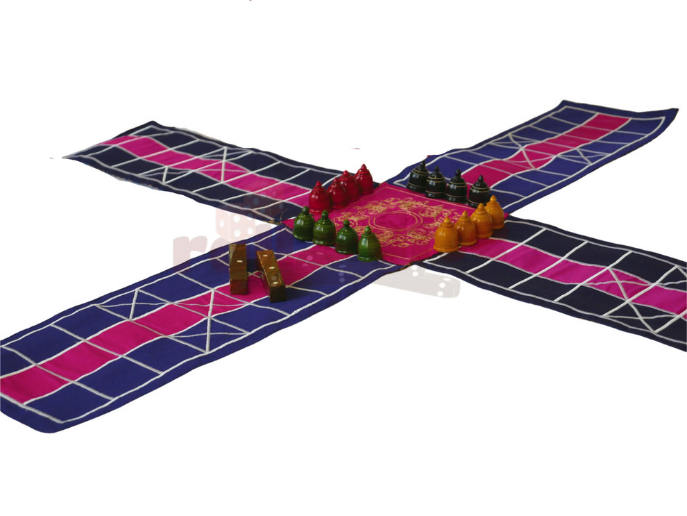 Pagade - Ancient Indian Board Game | Traditional Pachisi Set – Roll the ...