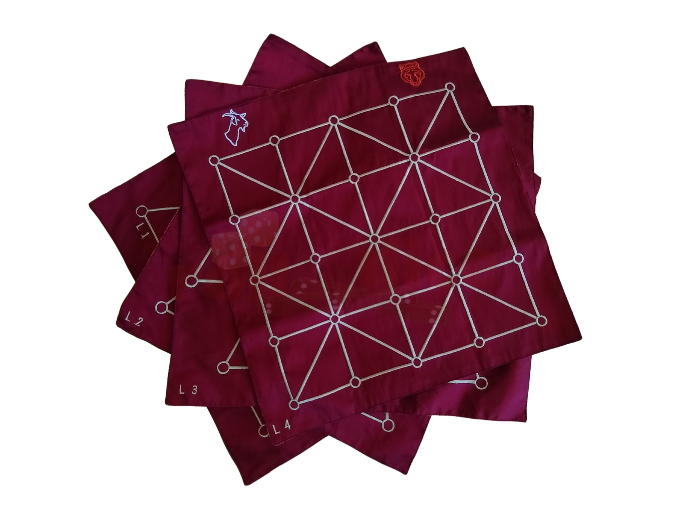 Aadu Huli Game Set – Levels 1 to 4 | Tigers and Goats Strategy Board G ...